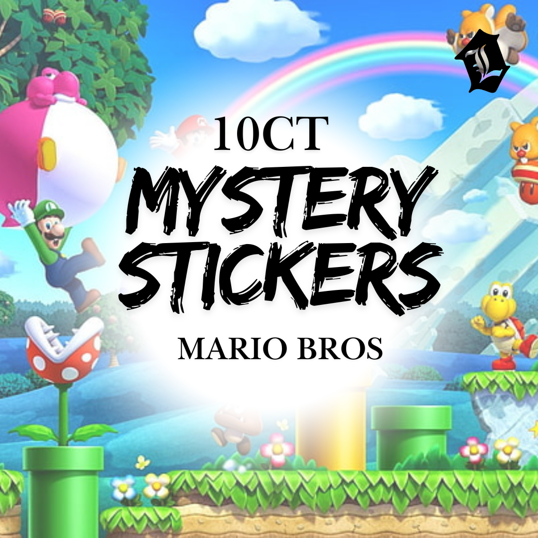 MYSTERY THEMED STICKER PACK [10CT] - MARIO BROS – ONE LINK AT A TIME