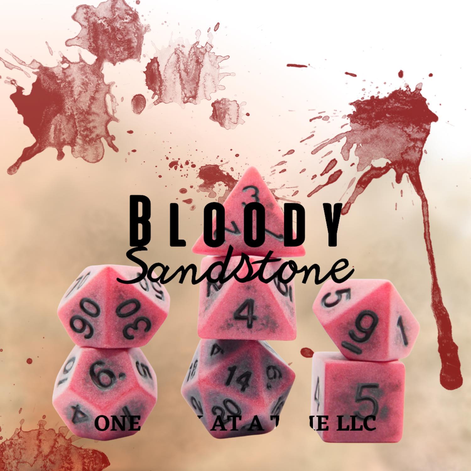 [BLOODY SANDSTONE] ACRYLIC DICE SET – ONE LINK AT A TIME