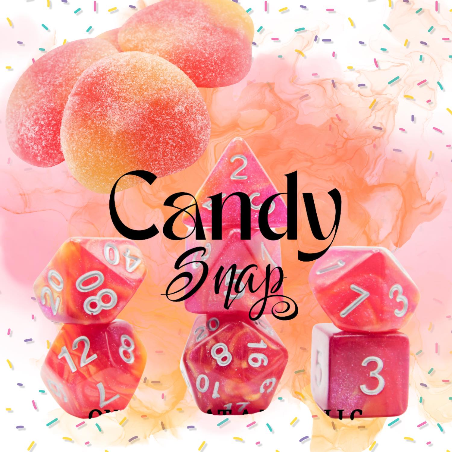 [CANDY SNAP] ACRYLIC DICE SET – ONE LINK AT A TIME
